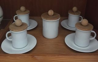 Set tazzine zuccheriera su vassoio