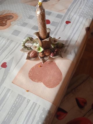 Porta candela in ferro battuto