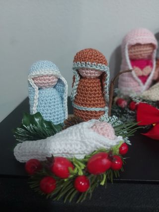 Presepe piccolo uncinetto
