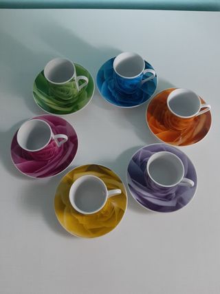 Tazzine da caffè colorate