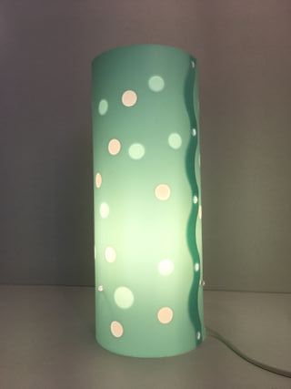 Lampada in Polilux a "pois"