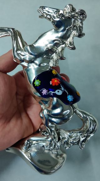 Soprammobile bomboniera vintage in Argento 800%