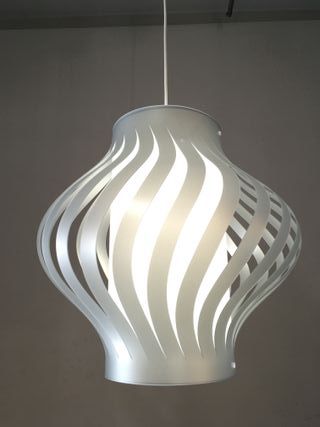 Lampadario in Polilux argento