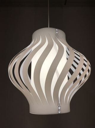 Lampadario in Polilux bianco