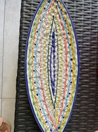 Piatto decorato a mano