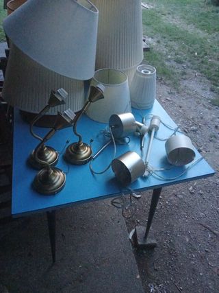 Set 3 lampade e 3 appliche da parete