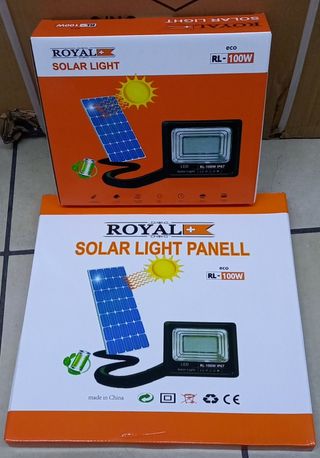 Faro Solare LED 100W Luce Fredda Faretto Esterno C