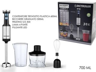 Multirobot 3in1 700 Watt
Dal design essenziale, è