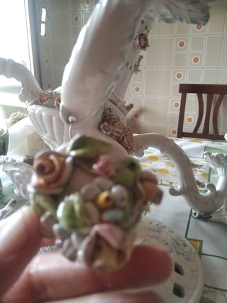 Lampadario in ceramica 4 luci