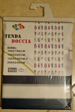 Tenda doccia NUOVA poliestere 100%