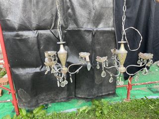 Coppia lampadari anni 50