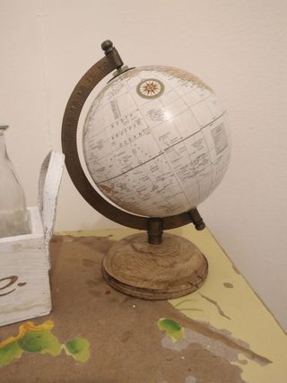 Mappamondo stile Shabby