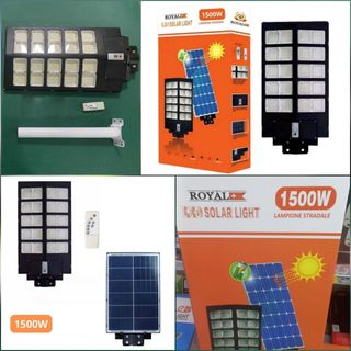 LAMPIONE STRADALE SOLARE FARO LED 1500W CON TELECO