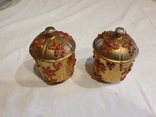 Vasetti cinesi anni ‘50 dorati e decorati