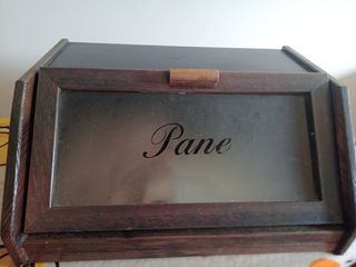 Portapane in legno vintage