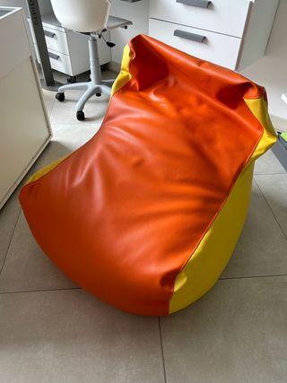 Pouf Arancione/Giallo Spouf