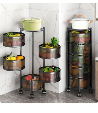 Carrello salvaspazio multifunzione porta alimenti