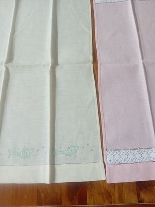 4 ospiti lino tutti a mano