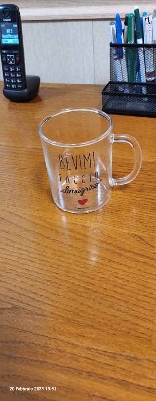 TAZZA DUDECOR MUG IN VETRO BOROSILICATO