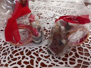 2 portatovaglioli natalizi ceramica