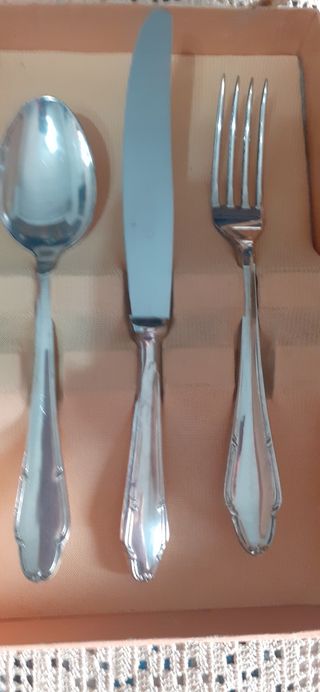 Tris di posate in argento 1000