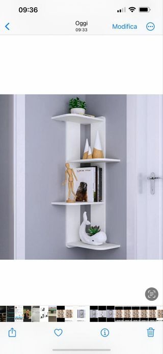 Design moderno,mensola angolare