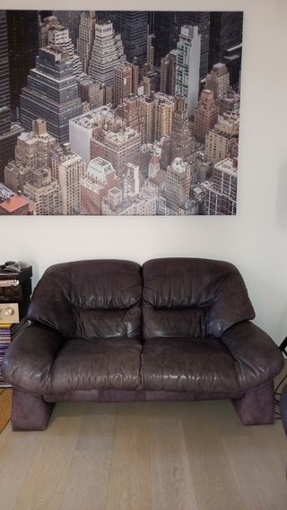 Divano 2 posti in pelle