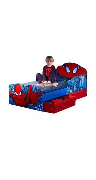 Letto Spider-Man legno con luci a led