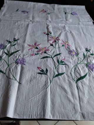 Asciugamano in cotone con 🌸🌺 ricamati