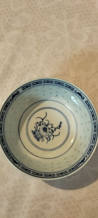 Bowl cuenco chino porcelana con sello