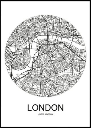 Set 3 Tela NEW YORK CITY , LONDON