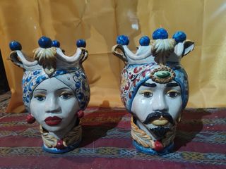 Teste di moro -ceramica di Caltagirone