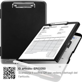 Stecca con clip ferma fogli