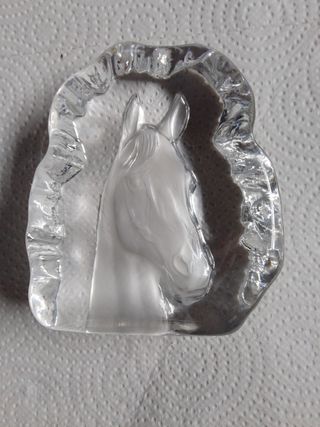 Decorazione cavallo in vetro