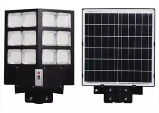 Lampione Faro LED pannello solare integrato 600W