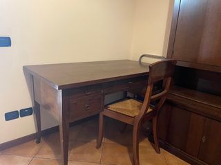Tavolo scrivania con sedia massello
