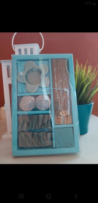 Scatola candele e incensi nuova