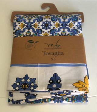Tovaglia da tavola maioliche x 6