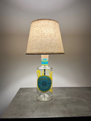 lampada bottiglia malfy stile indistriale
