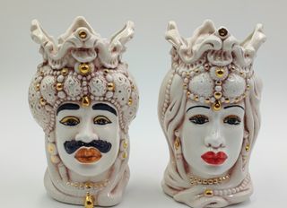 Ceramica di Caltagirone "Teste di Moro"