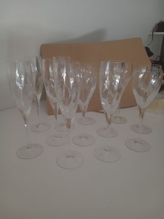 12 calici in cristallo di Boemia