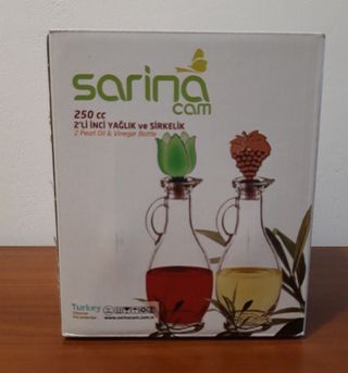 Bottiglie porta olio e aceto nuove