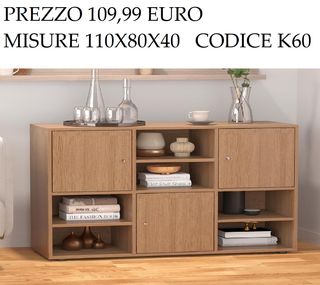 MOBILE MARRONE CREDENZA MODERNA CAMERA SOGGIORNO