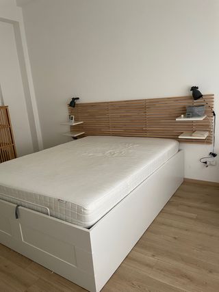 LETTO CON CONTENITORE E MATERASSO IN MEMORY FOAM
