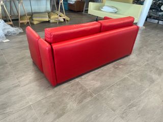 divano in pelle rosso nuovo