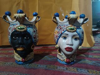 Cabezas de morenos- Caltagirone arte.