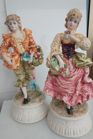 Coppia statue Capodimonte