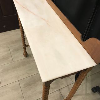 Consolle con piano in marmo