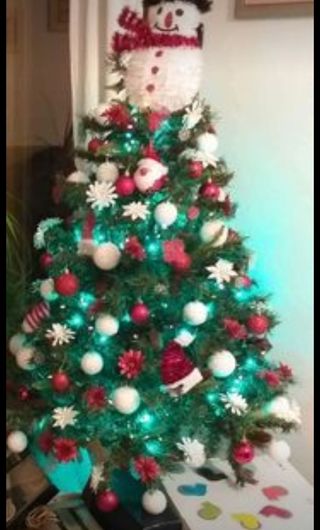 Albero Natale e ghirlanda