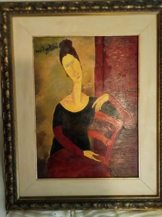 Copia olio su tela Modigliani